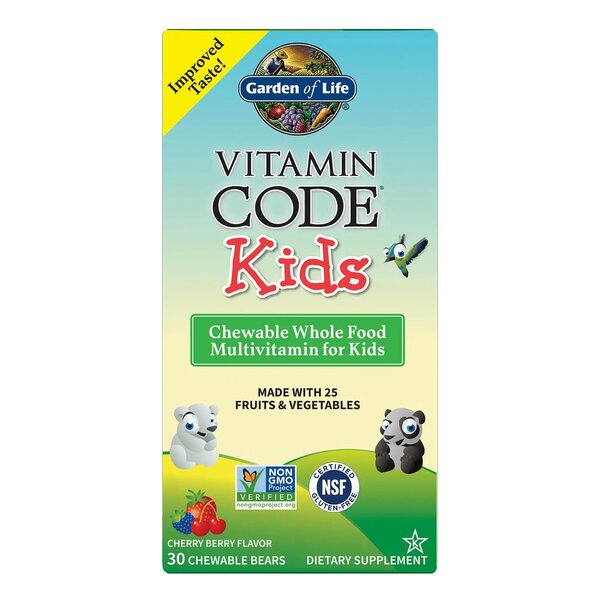 Garden of Life Vitamin Code Kids (Chewable Whole Food Multivitamin For ...