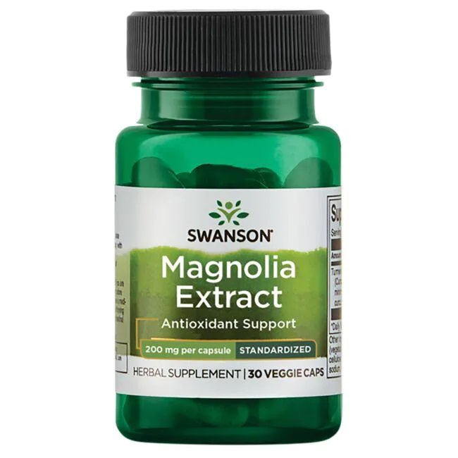 Swanson Magnolia Extract, 200mg - 30 vcaps - Bodybuilding and Sports ...