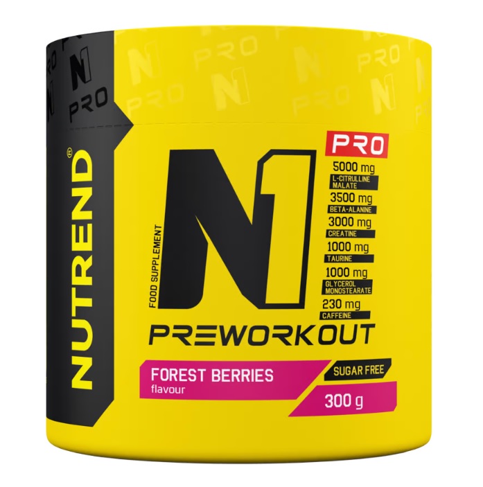 Nutrend N1 Pro Pre-Workout - Bodybuilding and Sports Supplements