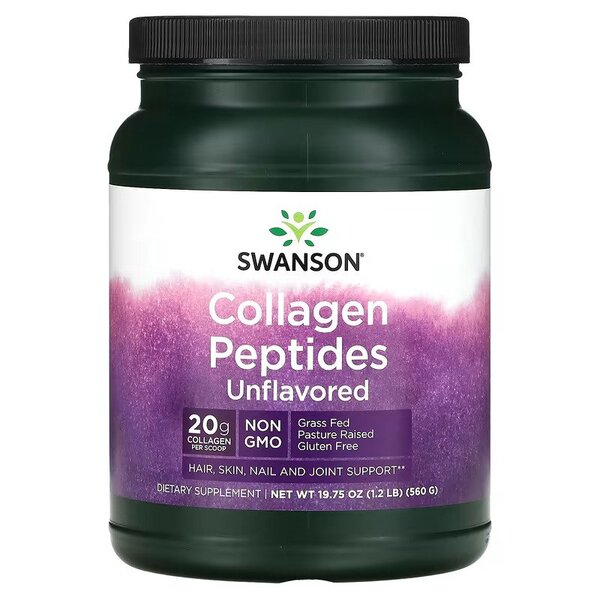 Swanson Collagen Peptides - 560 grams - Bodybuilding and Sports Supplements