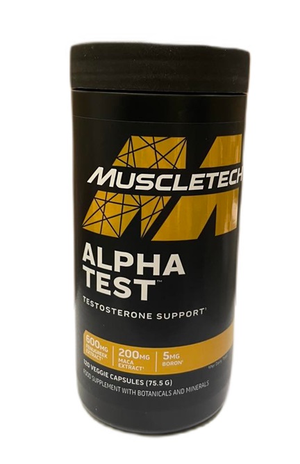 MuscleTech Alpha Test - 120 vcaps - Bodybuilding and Sports Supplements