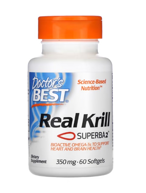 Doctor's Best Real Krill, 350mg - 60 softgels - Bodybuilding and Sports ...