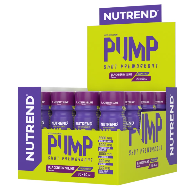 Nutrend Pump Pre-Workout Shot - Bodybuilding and Sports Supplements