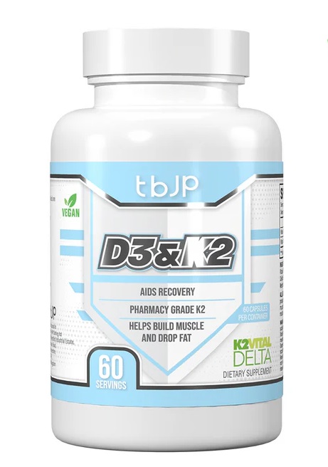 Trained by JP D3 & K2 - 60 caps - Bodybuilding and Sports Supplements