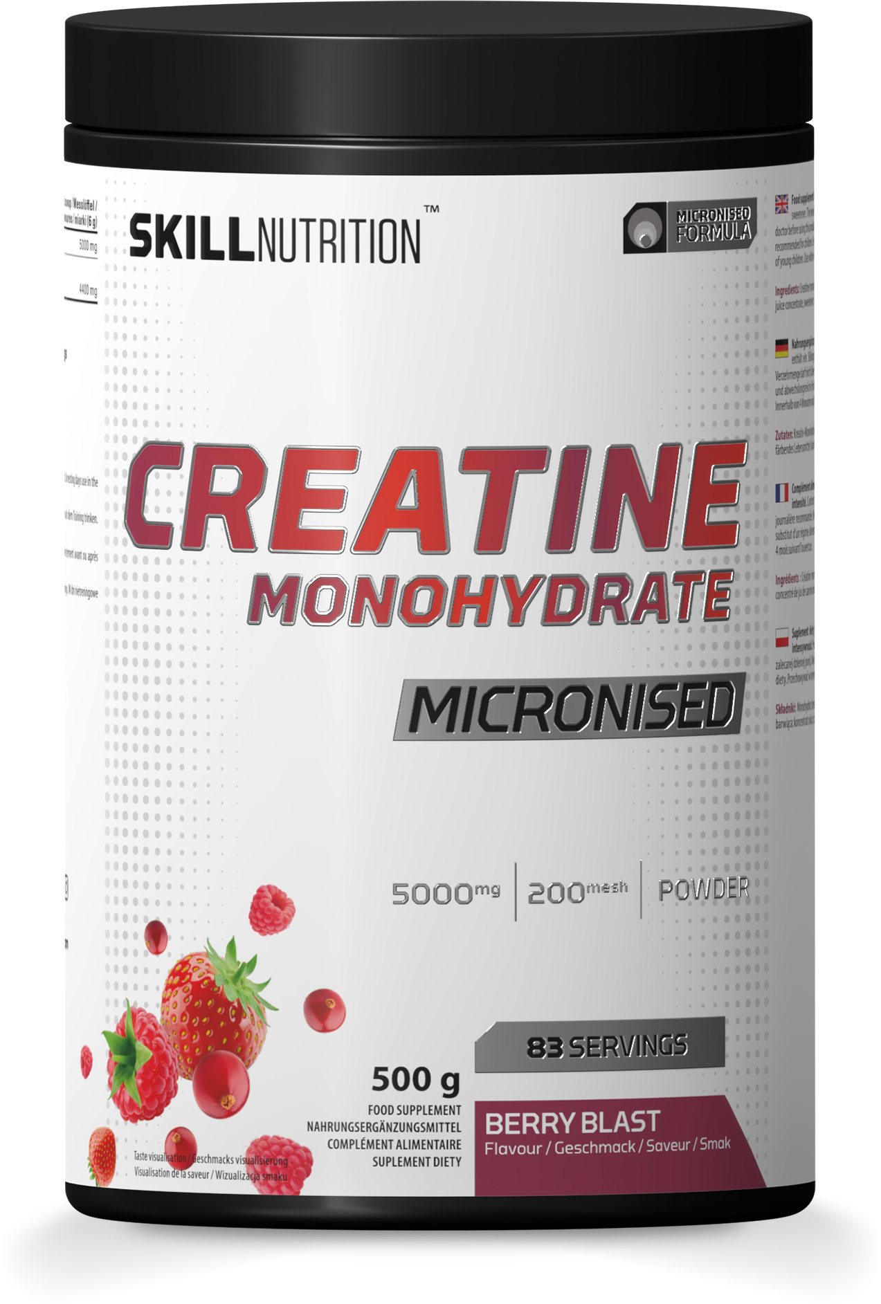 Skill Nutrition Micronised Creatine Monohydrate Flavoured ...