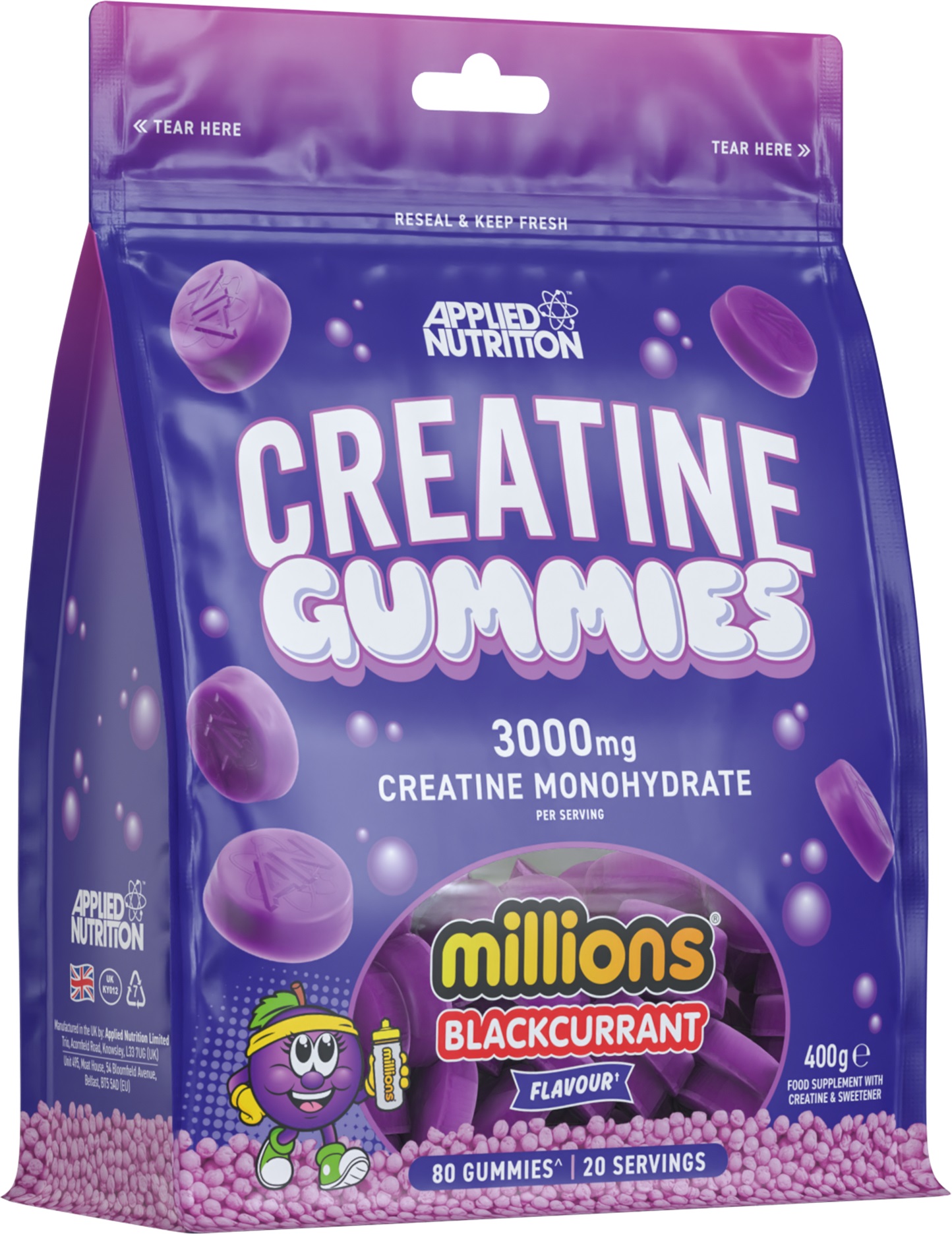 Applied Nutrition Creatine Gummies - Bodybuilding and Sports Supplements
