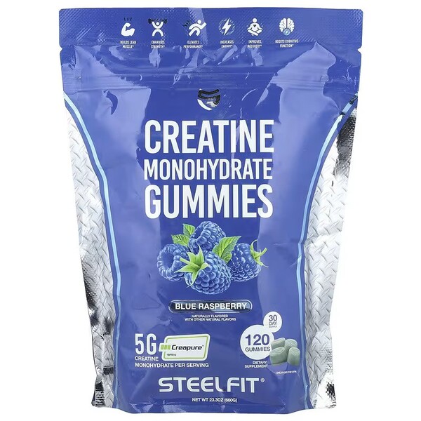 SteelFit Creatine Monohydrate Gummies - Bodybuilding and Sports Supplements