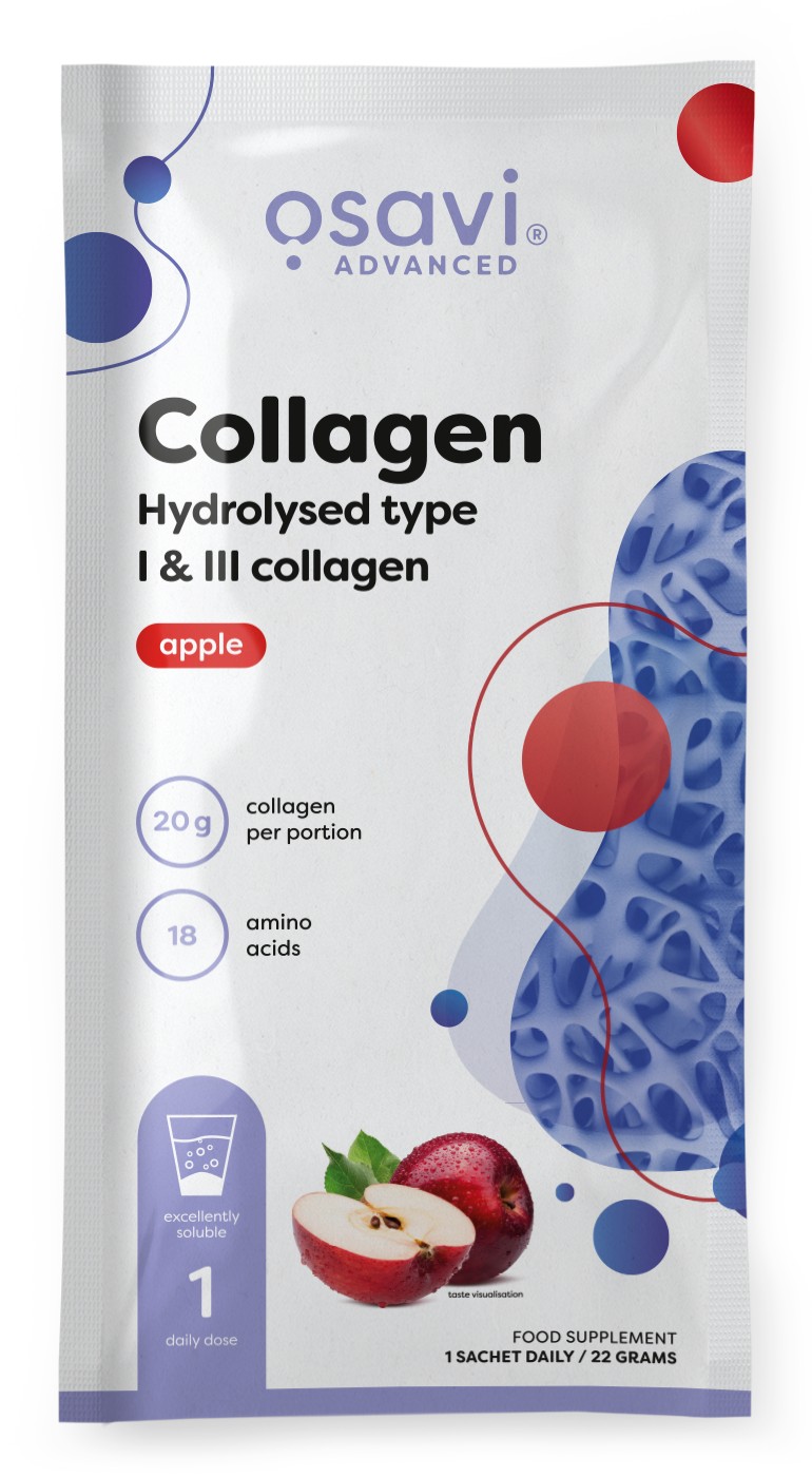 Osavi Collagen Hydrolysed Type I & III, Apple - 22 grams (1 serving ...