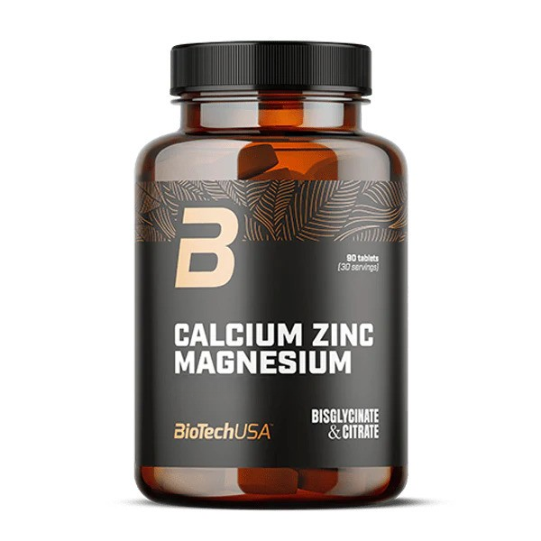 BioTechUSA Calcium Zinc Magnesium - 90 tablets - Bodybuilding and ...