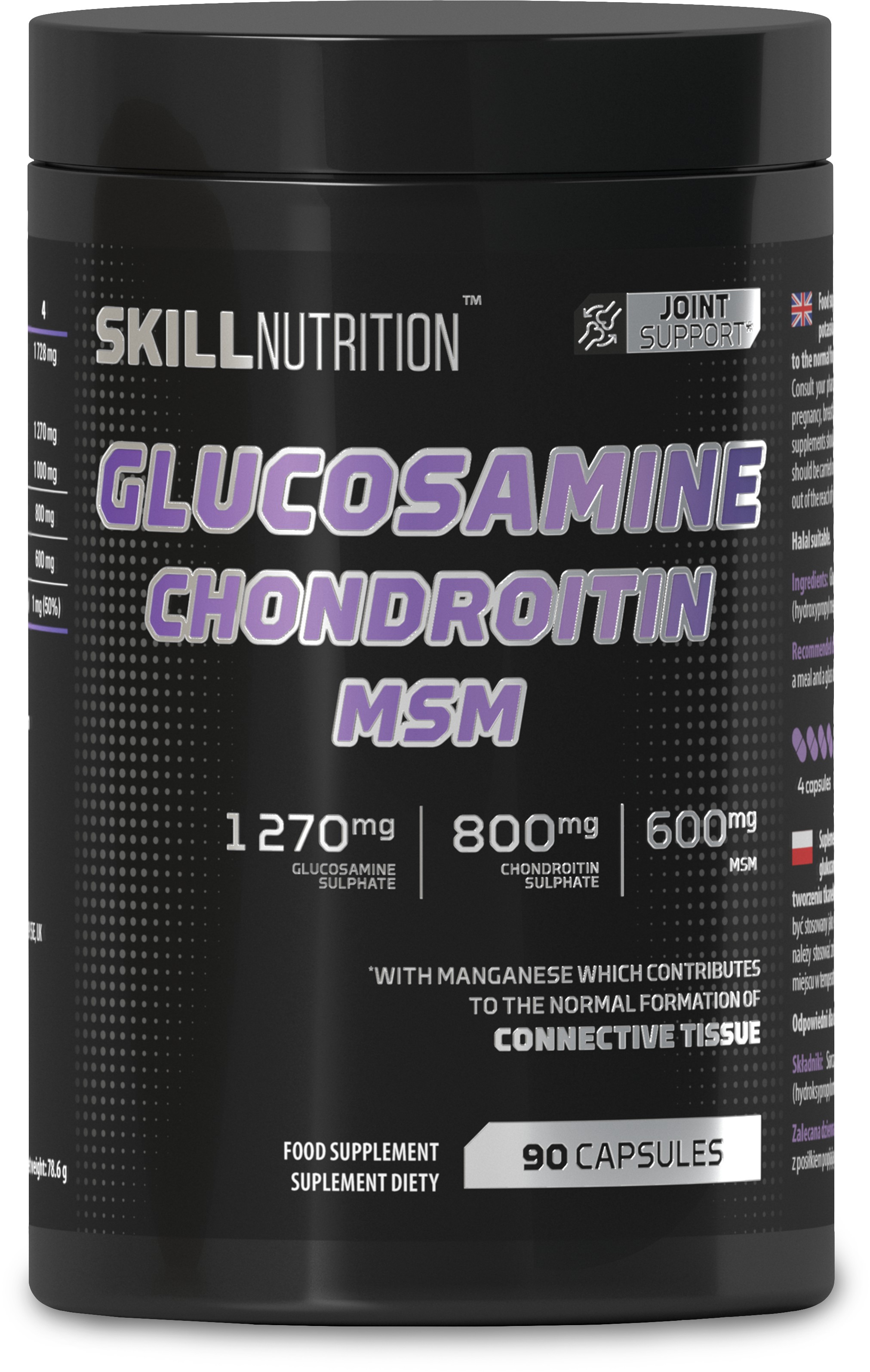Skill Nutrition Glucosamine Chondroitin MSM - Bodybuilding and Sports ...
