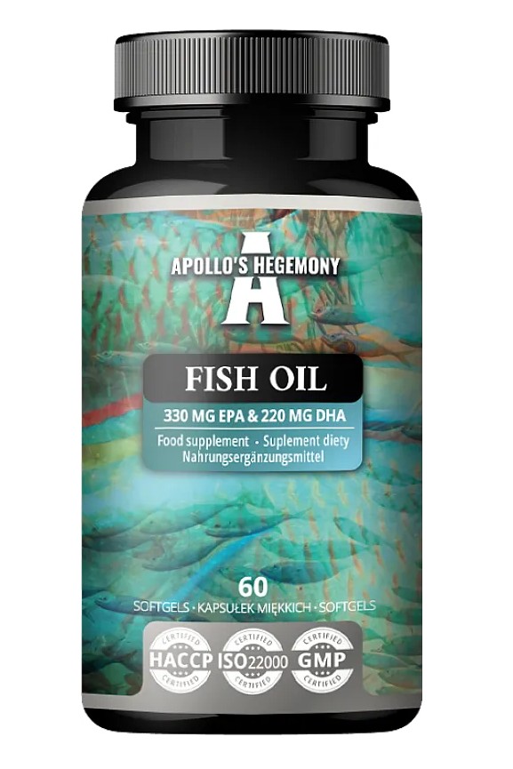 Apollo's Hegemony Fish Oil, 330mg EPA & 220mg DHA - 60 softgels ...