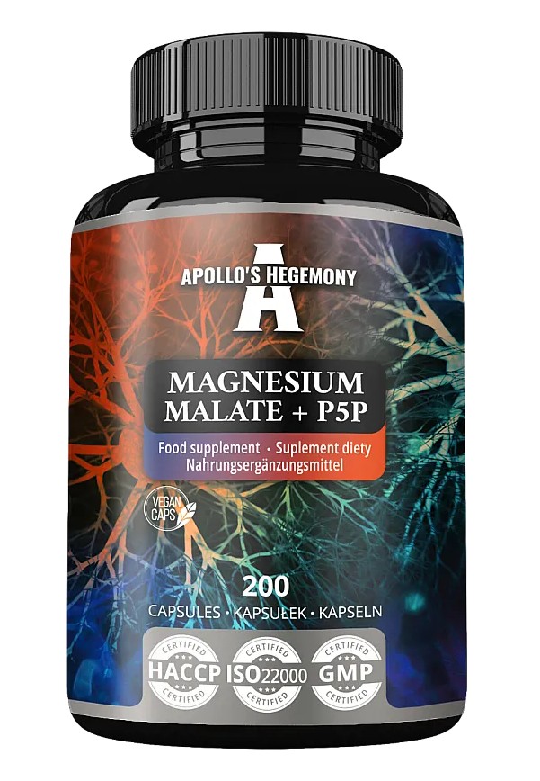 Apollo's Hegemony Magnesium Malate + P5P - 200 caps - Bodybuilding and ...