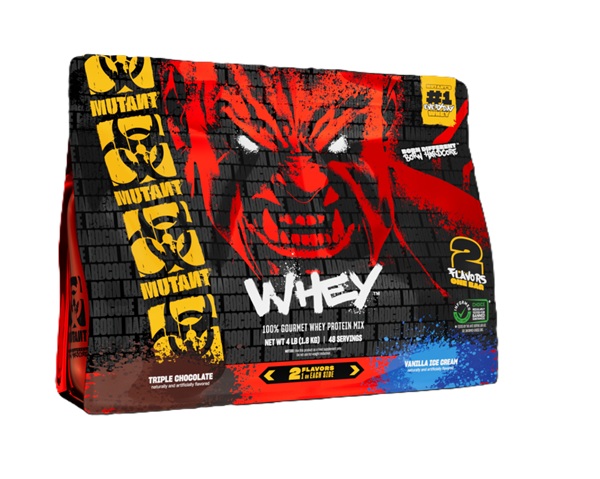 Mutant Mutant Whey 2 Flavours, Triple Chocolate & Vanilla Ice Cream ...