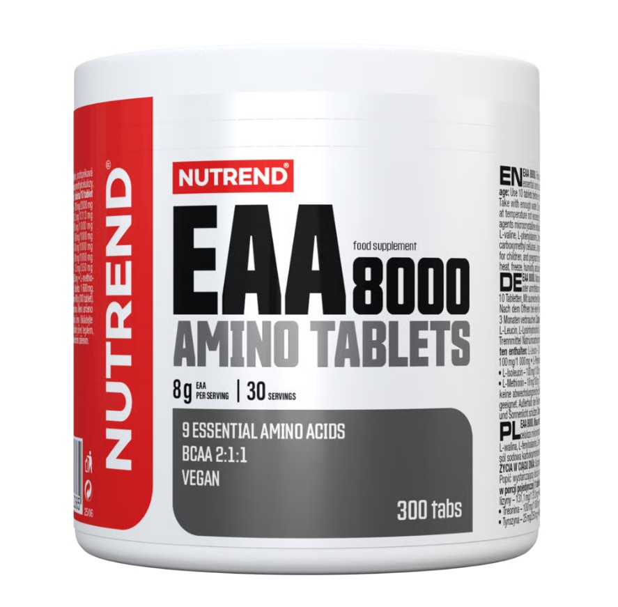Nutrend EAA 8000 Amino Tablets - 300 tablets - Bodybuilding and Sports ...