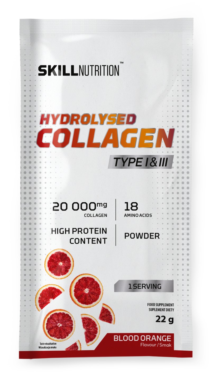 Skill Nutrition Hydrolysed Collagen Type I & III, Blood orange - 22 ...