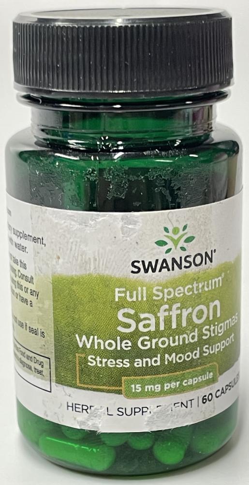 Swanson Full Spectrum Saffron, 15mg - 60 caps - Bodybuilding and Sports ...