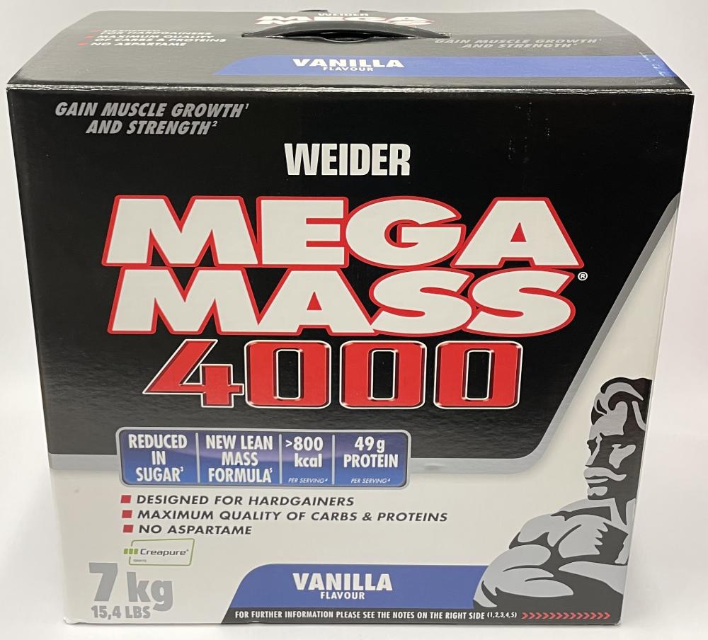 Weider Mega Mass 4000 - Bodybuilding and Sports Supplements