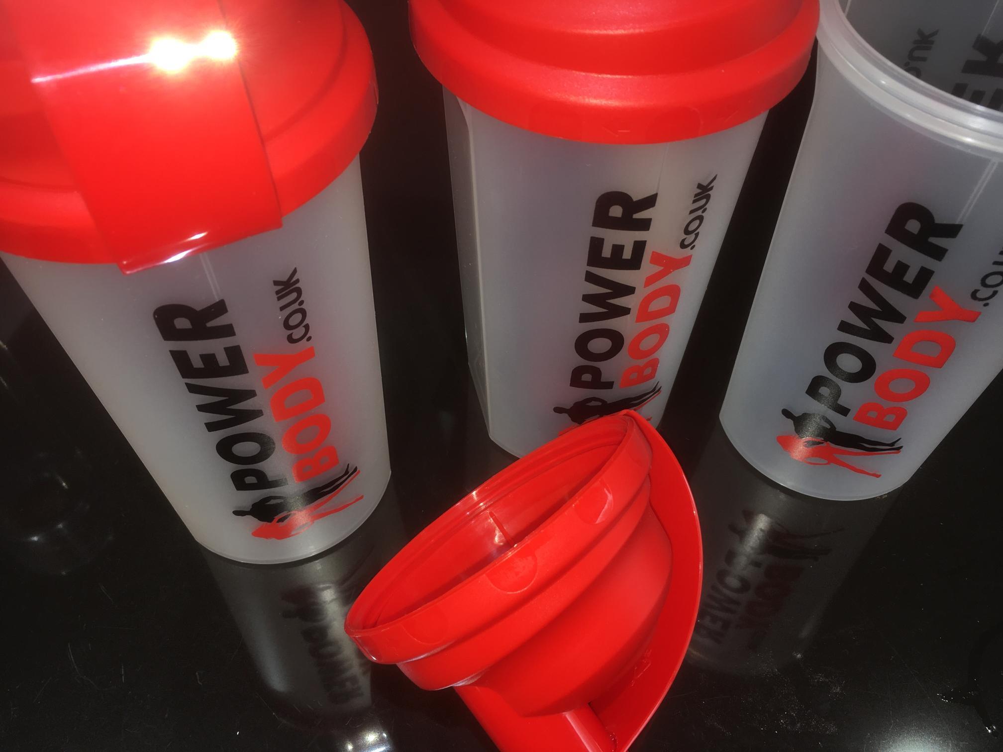 Power Body Nutrition Shaker PowerBody, Clear and Red - 700 ml ...