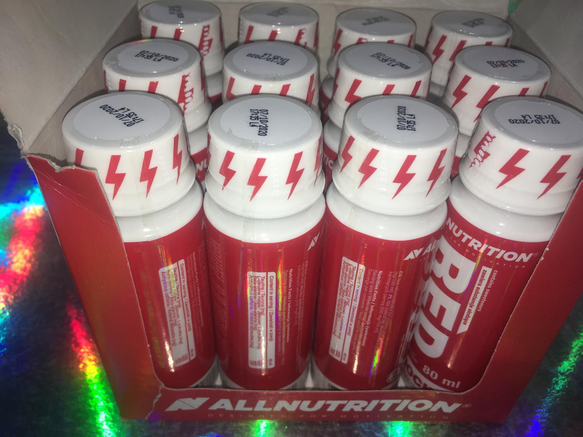 Allnutrition Red Shock - 12 x 80 ml. - Bodybuilding and Sports Supplements