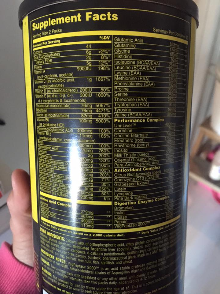 Animal Animal Pak - Bodybuilding and Sports Supplements
