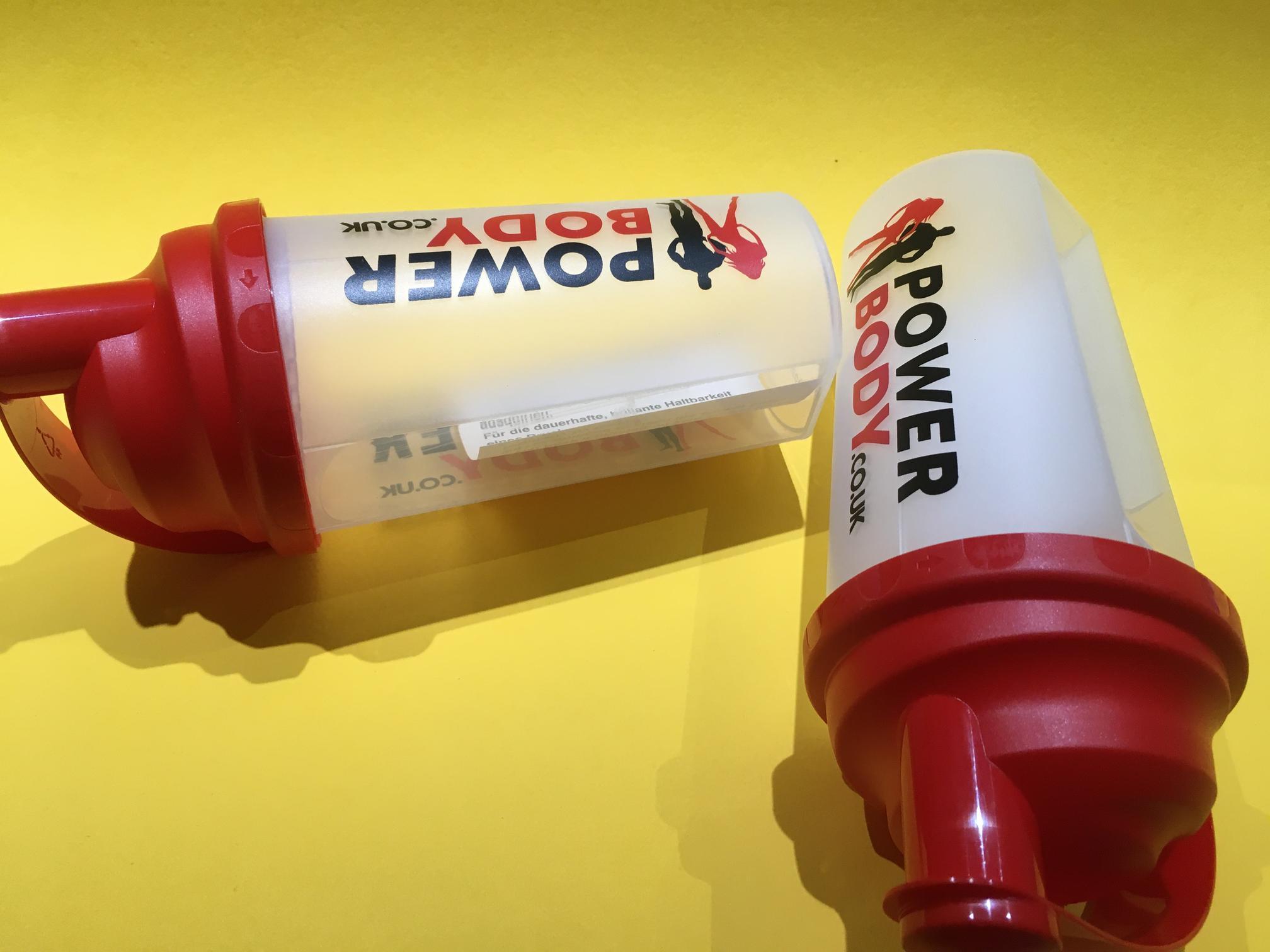 Power Body Nutrition Shaker PowerBody, Clear and Red - 700 ml ...