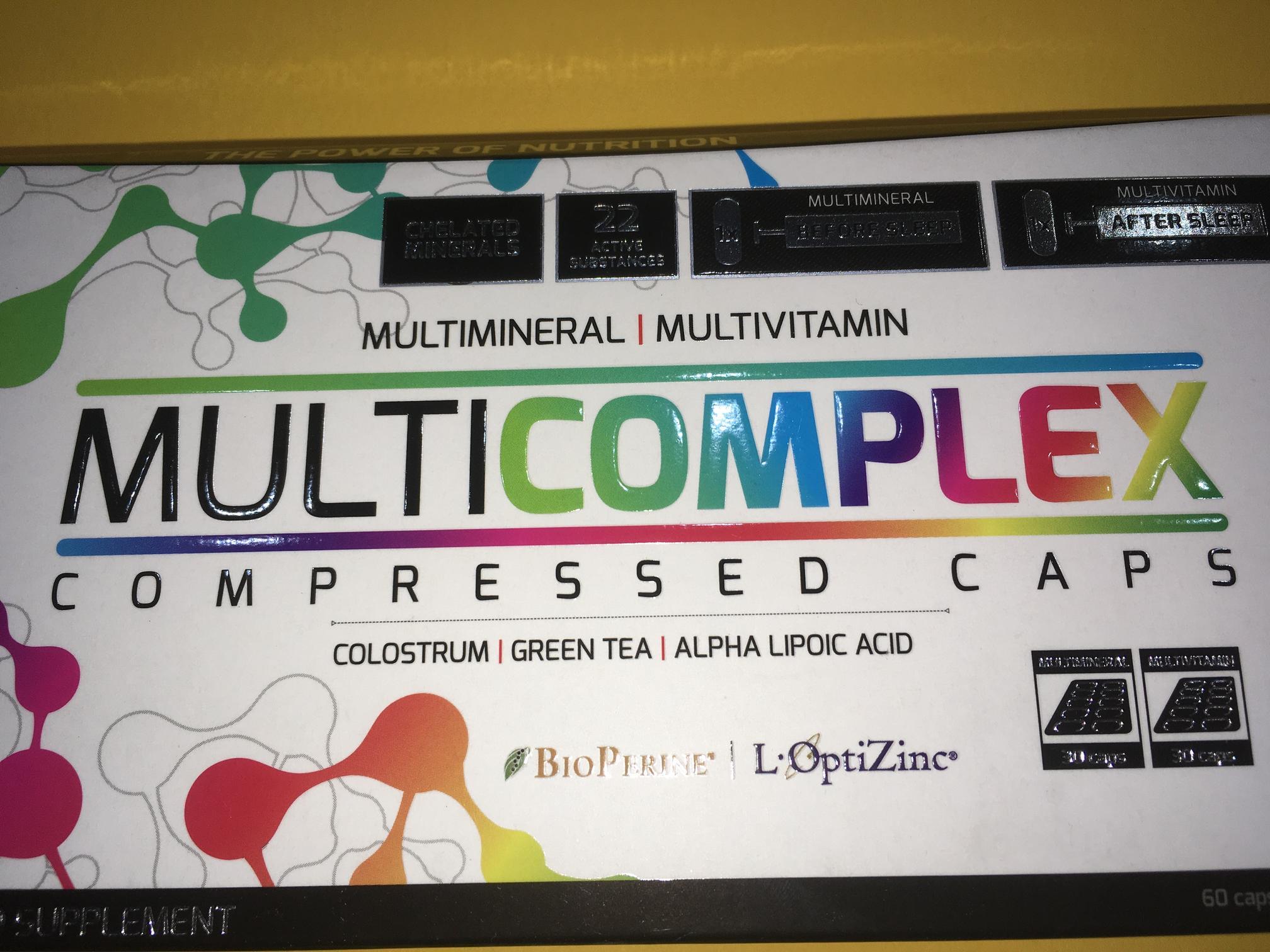 Nutrend MultiComplex Compressed Caps - 60 caps - Bodybuilding and Sports Supplements