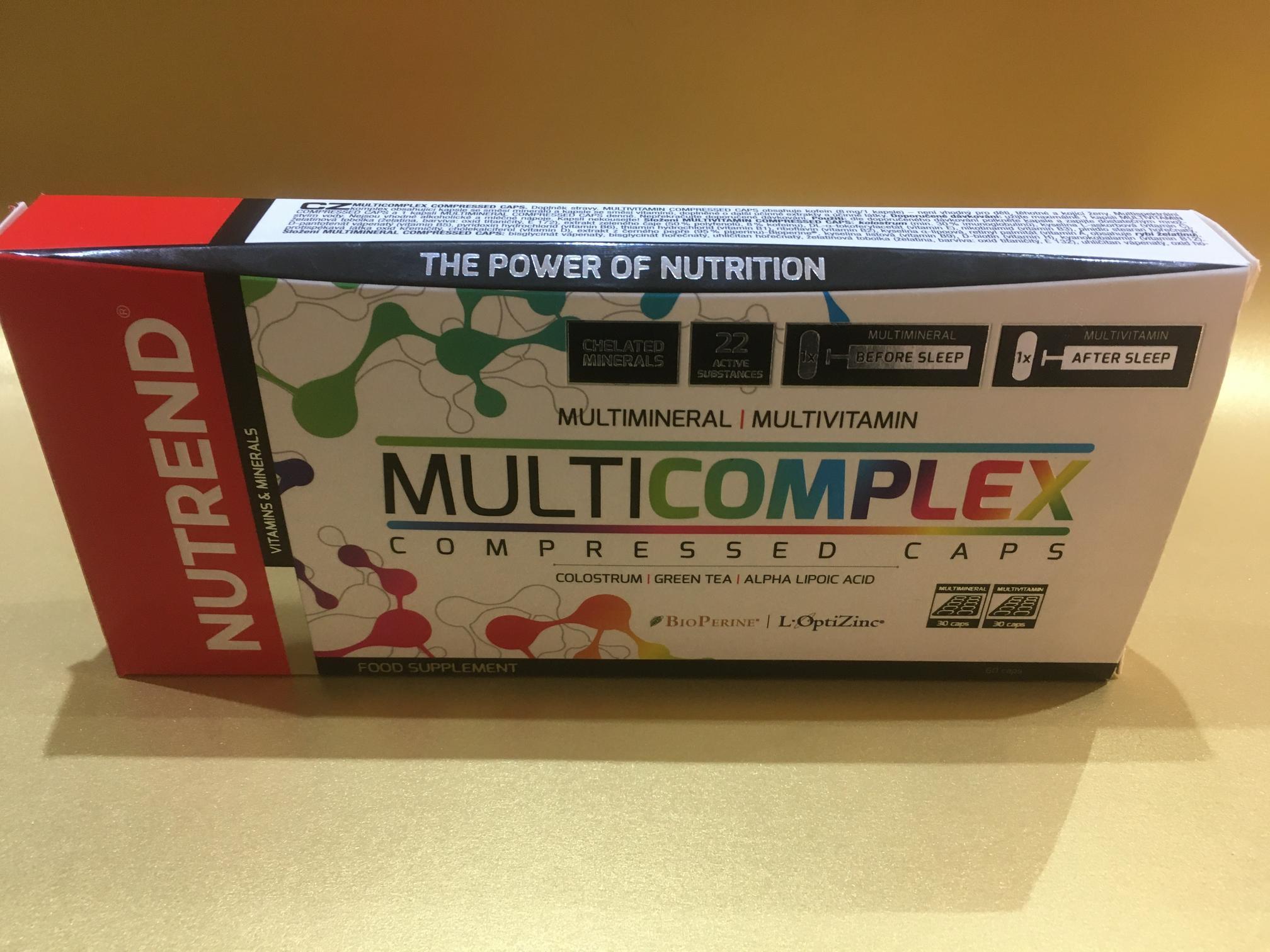 Nutrend MultiComplex Compressed Caps - 60 caps - Bodybuilding and ...