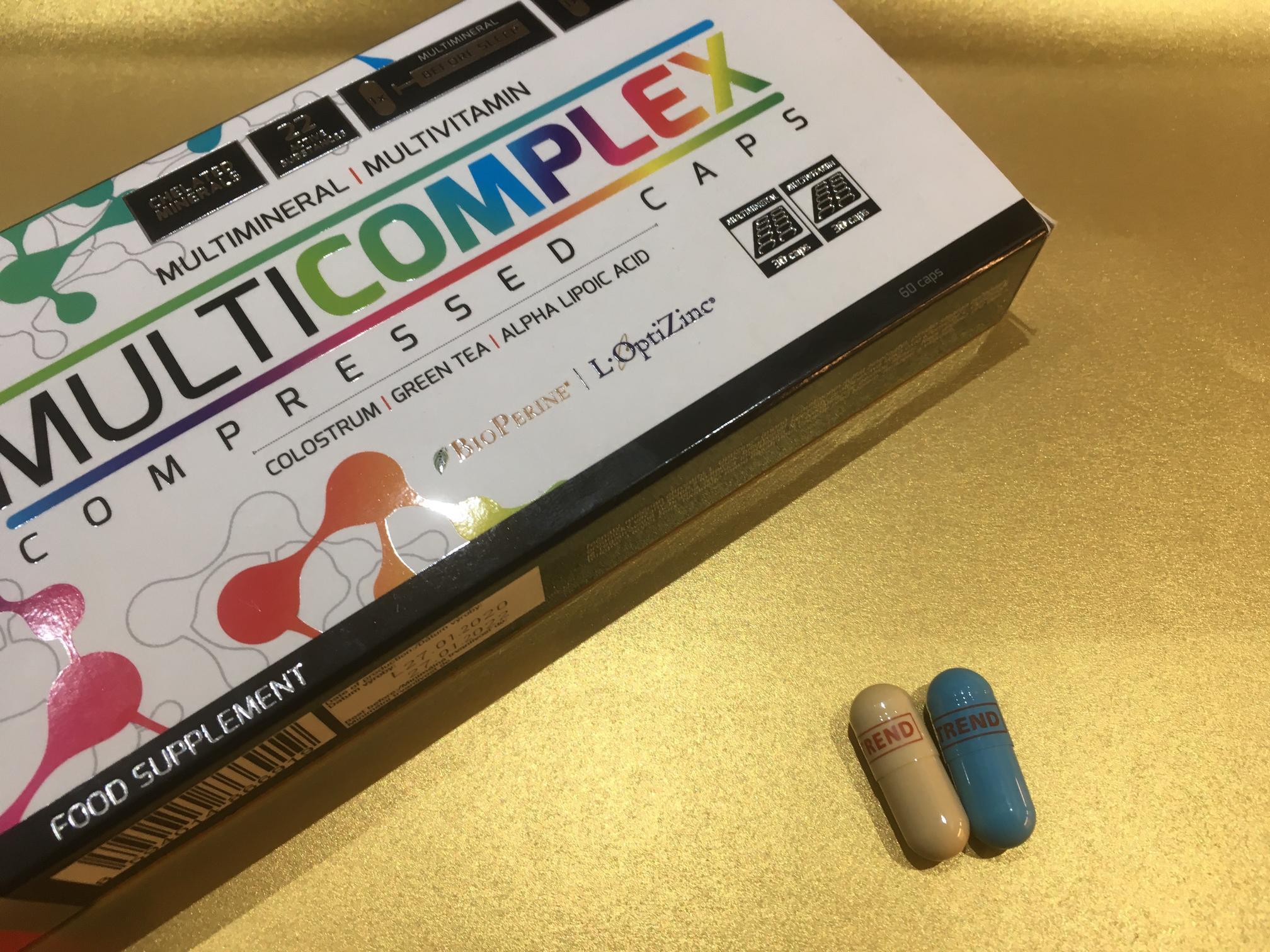 Nutrend MultiComplex Compressed Caps - 60 caps - Bodybuilding and ...