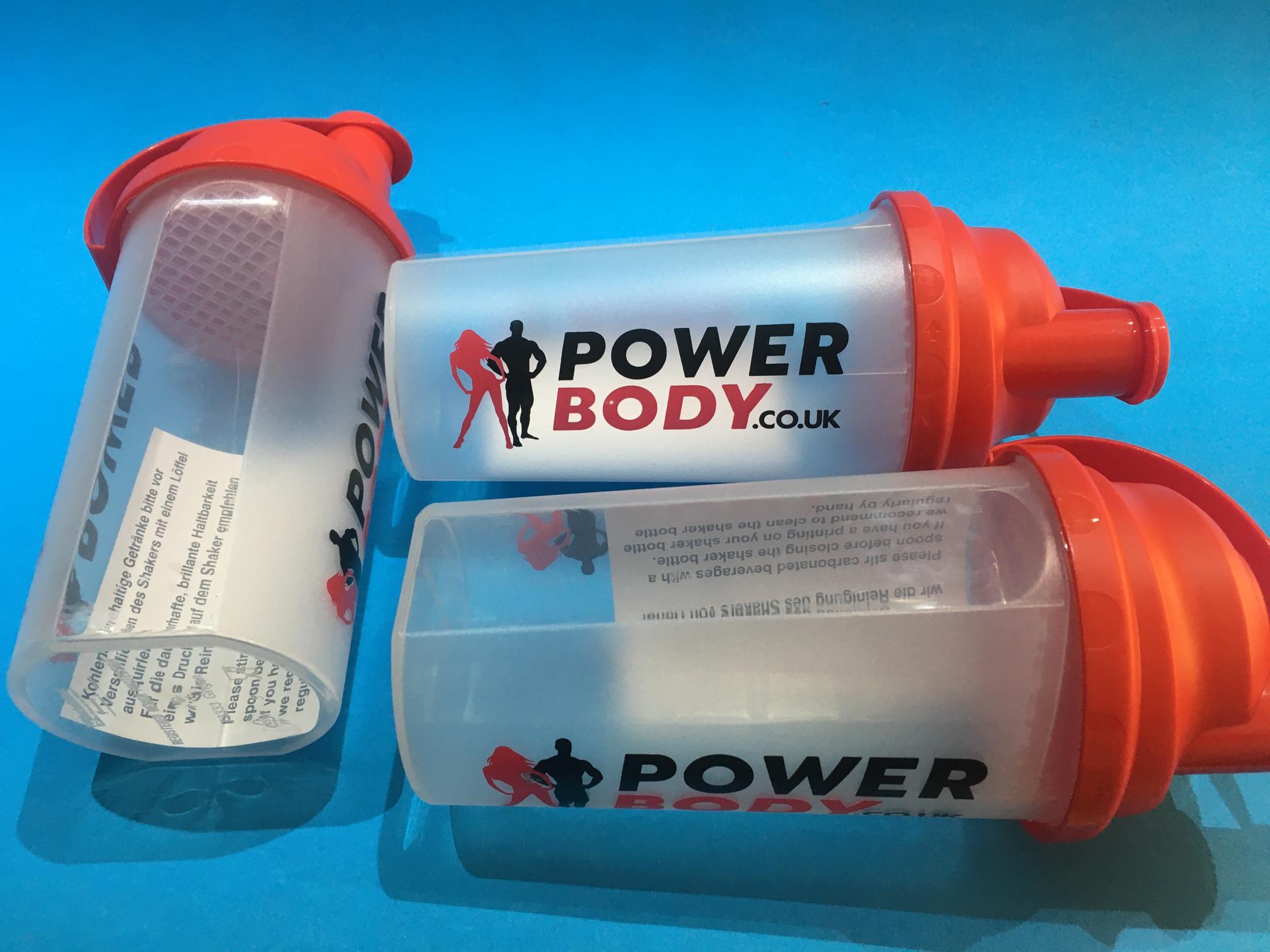 Power Body Nutrition Shaker PowerBody, Clear and Red - 700 ml ...