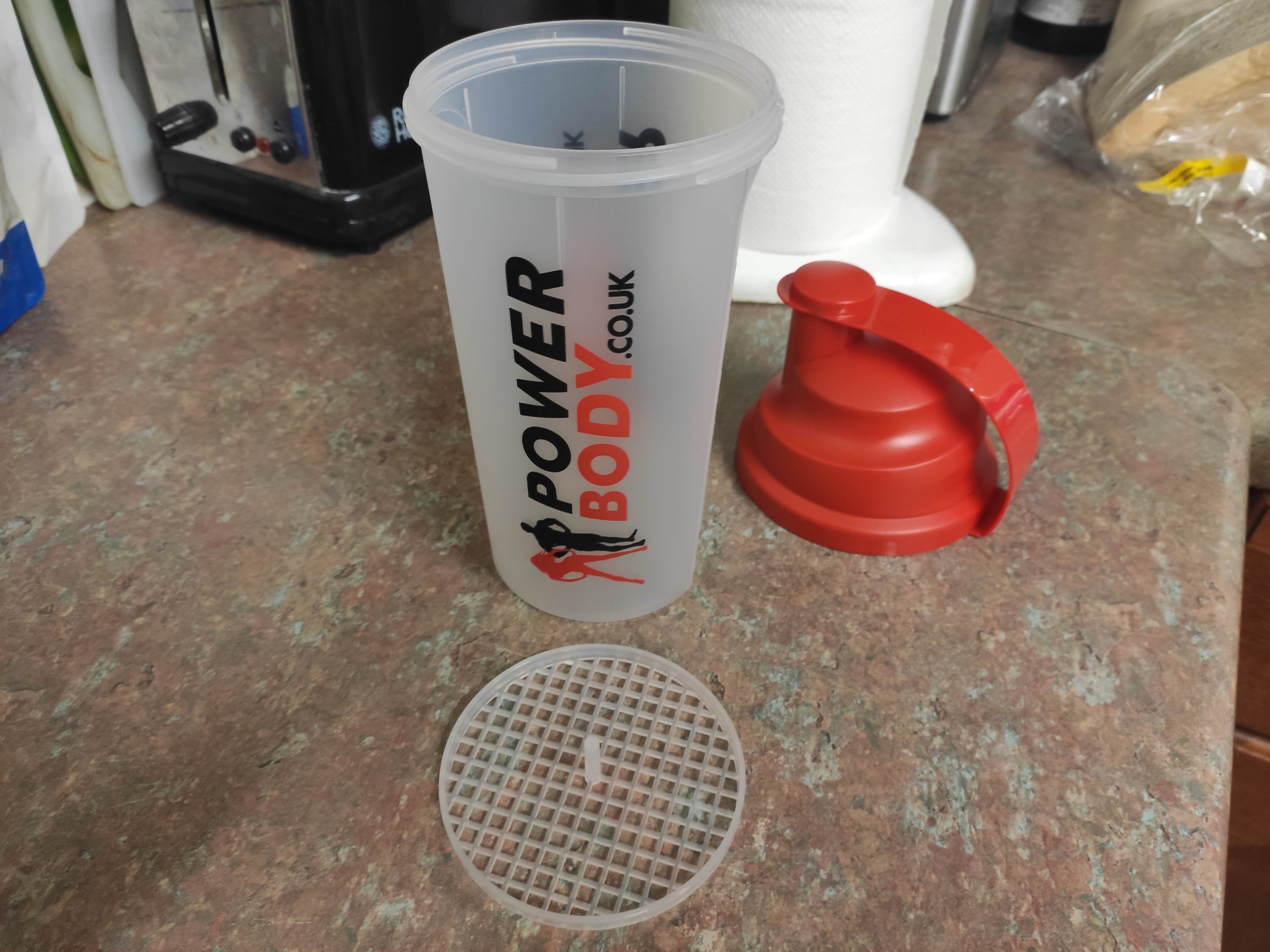 Power Body Nutrition Shaker PowerBody, Clear and Red - 700 ml ...