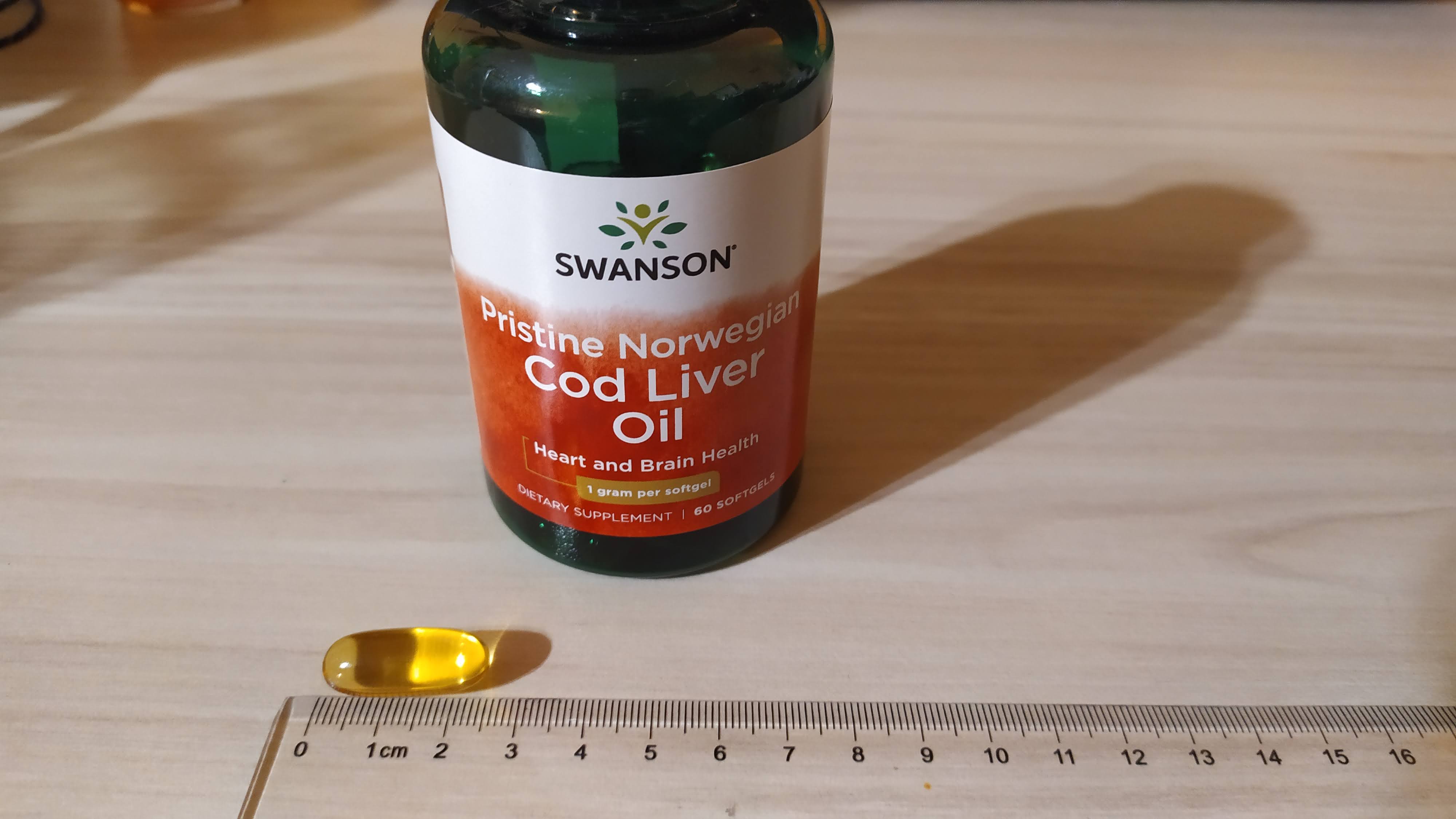 Swanson Pristine Norwegian Cod Liver Oil, 1000mg - 60 softgels ...